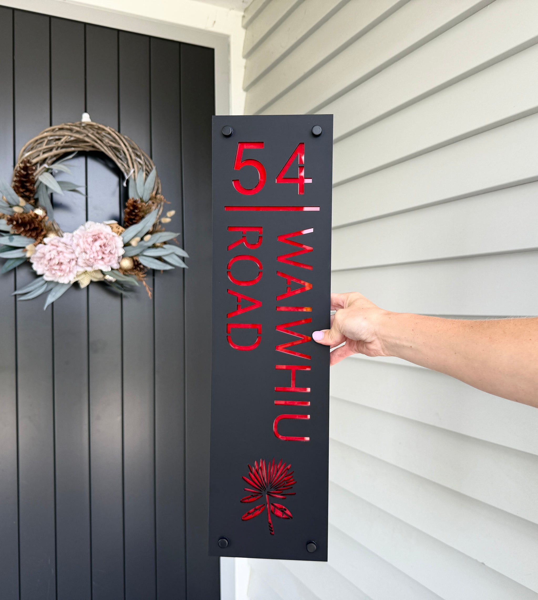 Premium Vertical Acrylic Address Sign – Plazmart NZ